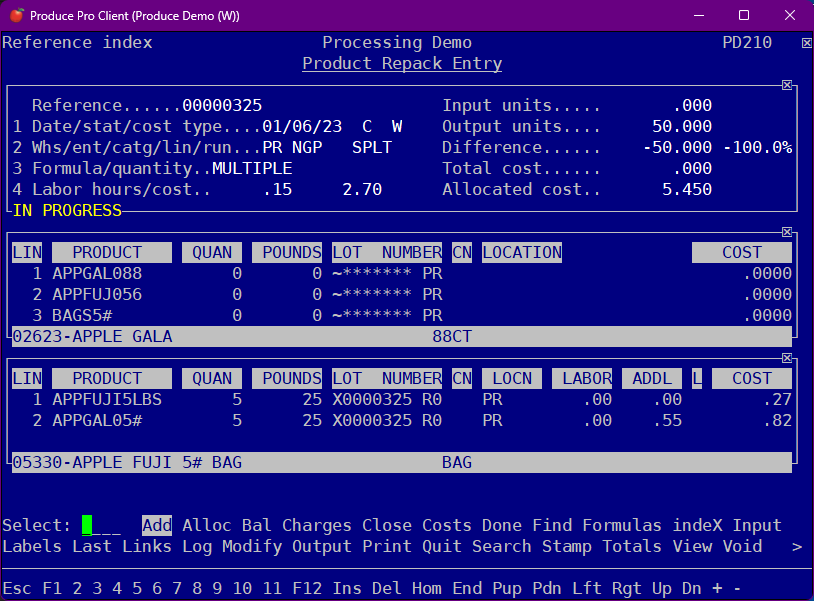 Creating assignments along with outputs